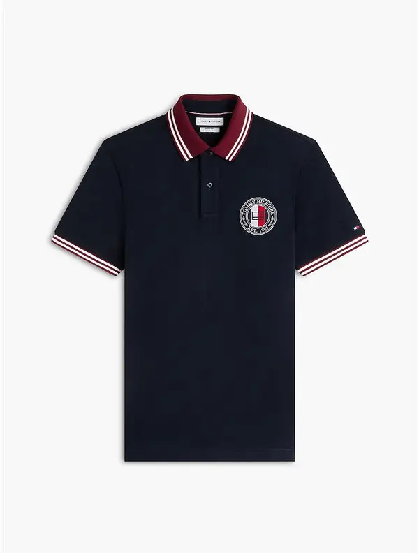 Tommy Hilfiger Regular Fit Circle Logo Tipped Polo