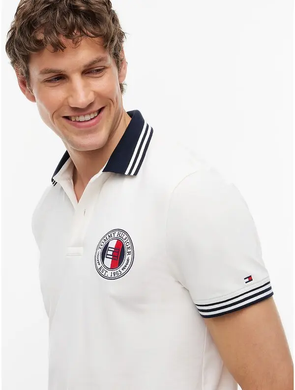 Tommy Hilfiger Regular Fit Circle Logo Tipped Polo