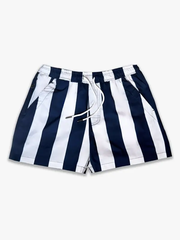 BDXY STUDIO The Frame Stripe Swim Shorts - Blue