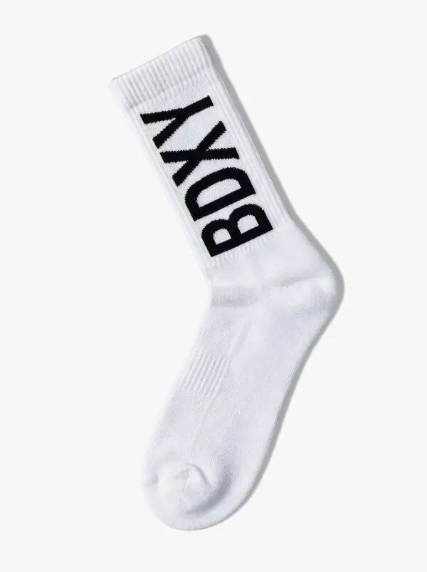 BDXY STUDIO The Runner" Socks - White
