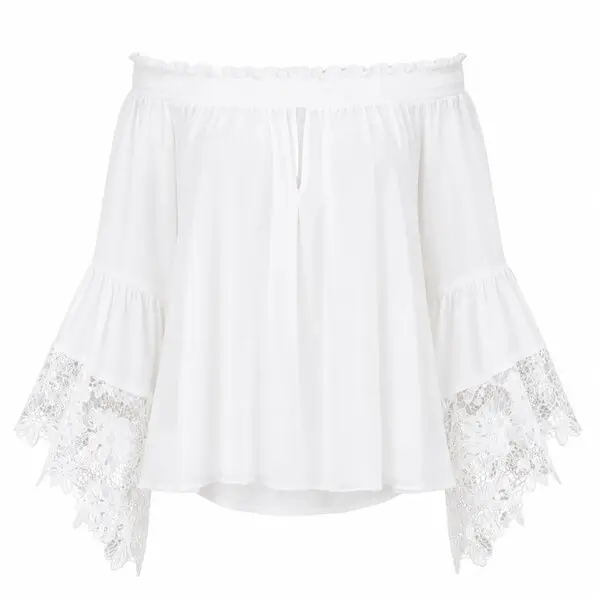 MUCHE & MUCHETTE Jolie Off The Shoulder Top - White