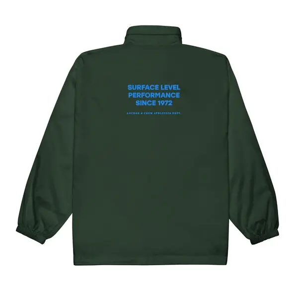 ANCHOR & CREW Forest Surface Level Sports Club League Embroidered Windbreaker Coat - Green