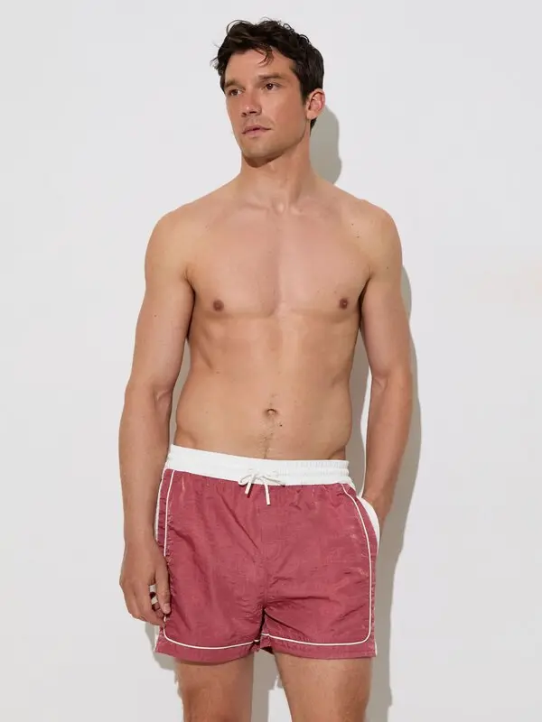 REISS Breeze Piped Drawstring Swim Shorts