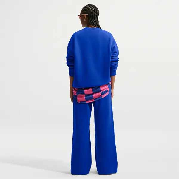 Nike Studio Fleece Weight Mid-rise Wide-leg Pants