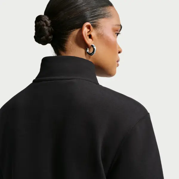 Nike Studio Fleece Medium Weight 1/4-zip Top - Black