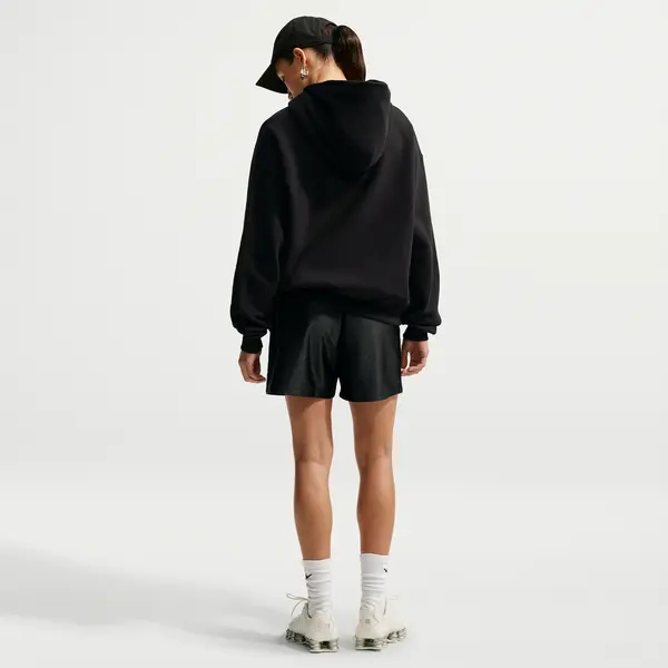 Nike Studio Fleece Medium Weight Oversized Pullover Logo Hoodie