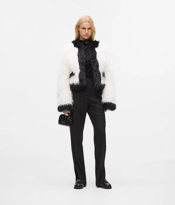 Karl Lagerfeld Faux Fur Jacket