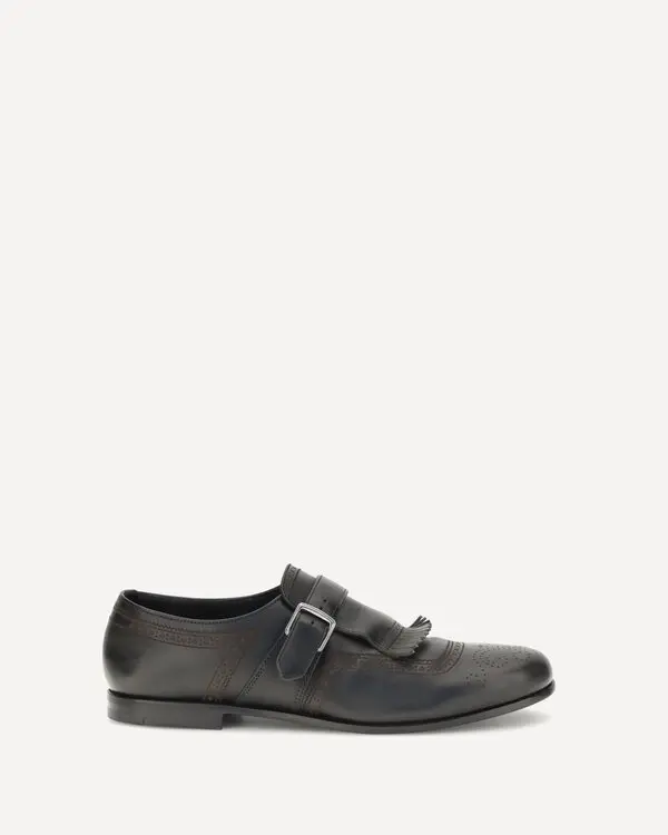 Church's Shanghai Loafers With Houndstooth Wool Inserts - Black