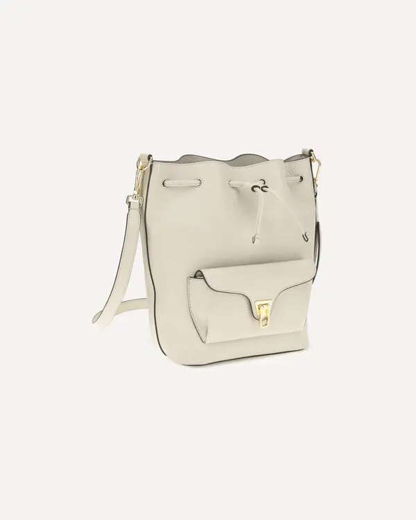COCCINELLE Beat Generation Bucket Bag - Cream