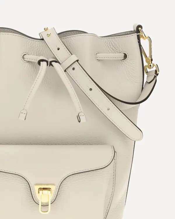 COCCINELLE Beat Generation Bucket Bag - Cream