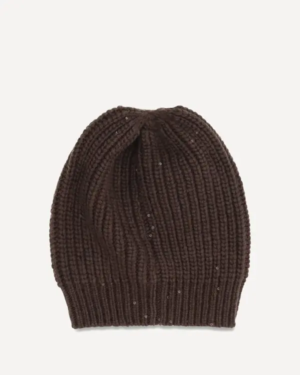 Brunello Cucinelli Cashmere Beanie Hat - Brown