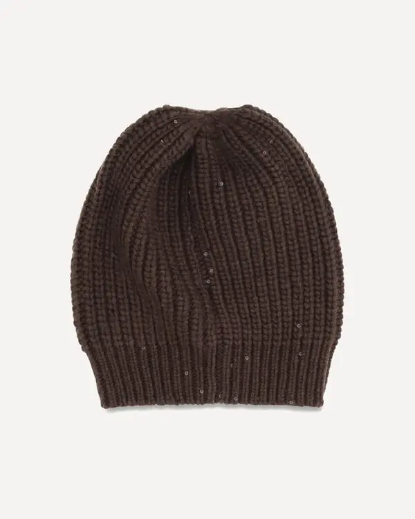 Brunello Cucinelli Cashmere Beanie Hat - Brown