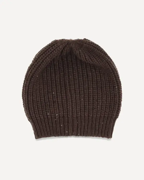 Brunello Cucinelli Cashmere Beanie Hat - Brown