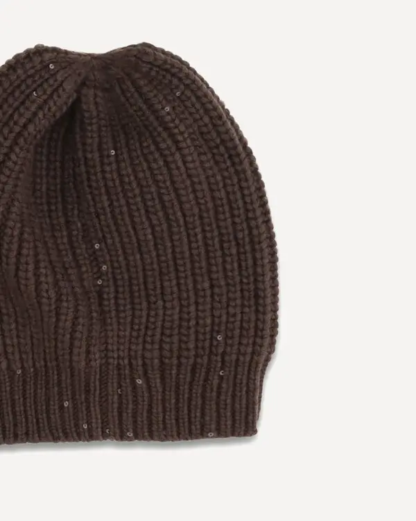 Brunello Cucinelli Cashmere Beanie Hat - Brown