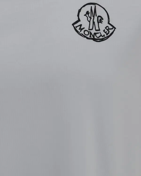 Moncler Logo Patch Cotton Jersey T-shirt