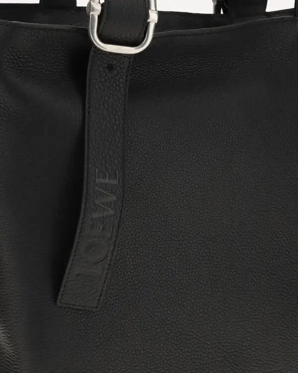 Loewe Loop Zipped Tote - Black