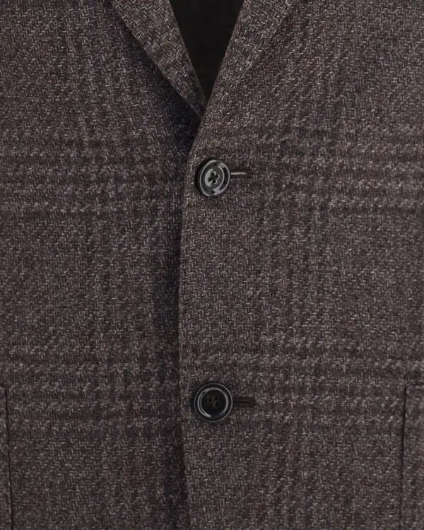 LARDINI Single-breasted Wool-blend Blazer