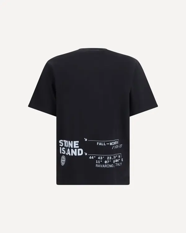 Stone Island Cotton Jersey T-shirt With Centra Ogo Mae