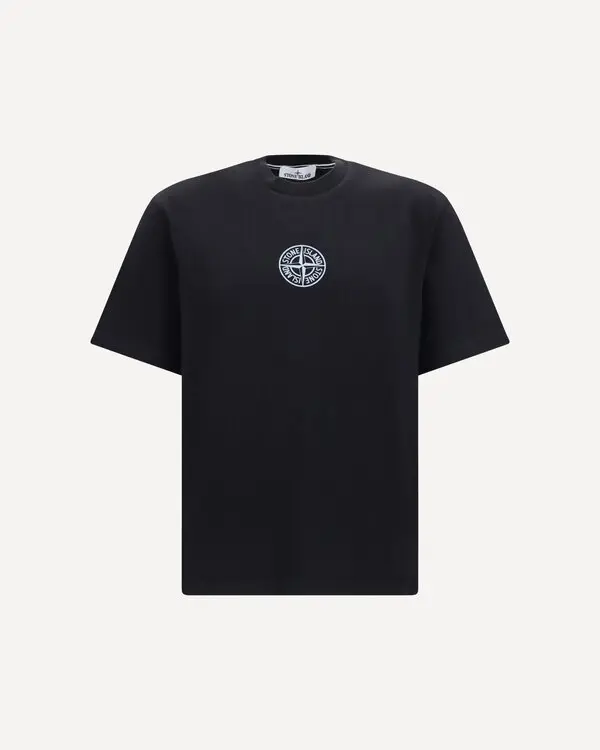 Stone Island Cotton Jersey T-shirt With Centra Ogo Mae