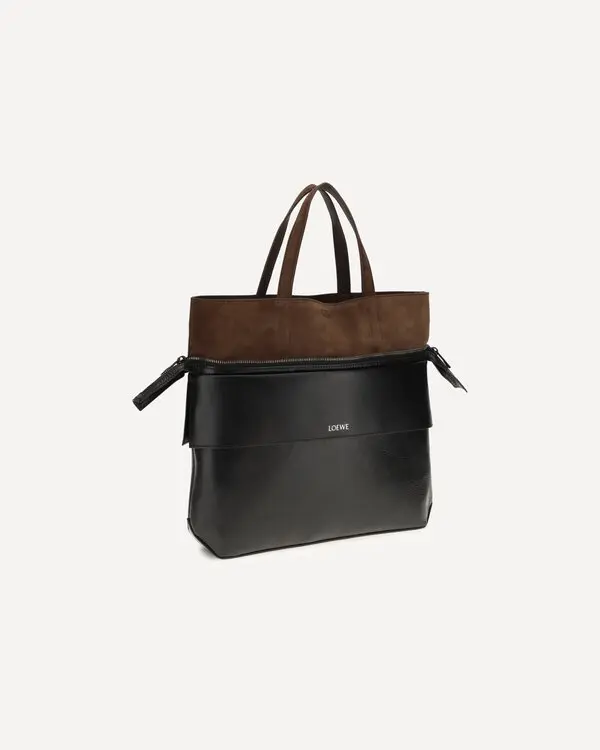 Loewe Small Switch Tote Bag In Calfskin And Suede