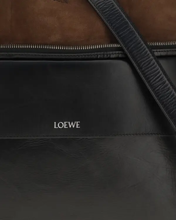 Loewe Small Switch Tote Bag In Calfskin And Suede