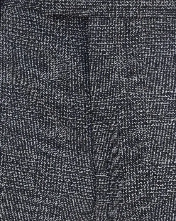 LARDINI Tailored Cotton Blend Houndstooth Trousers