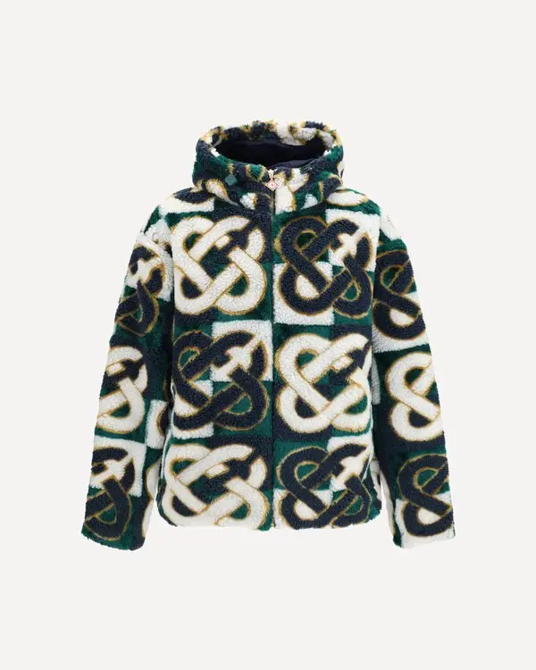 Casablanca Monogram Feece Hooded Jacket Mae