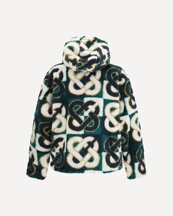 Casablanca Monogram Feece Hooded Jacket Mae