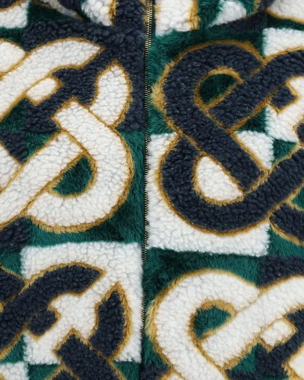 Casablanca Monogram Feece Hooded Jacket Mae