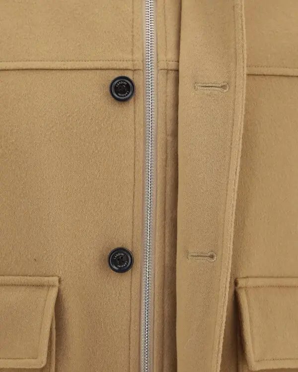 LARDINI Zip-up Jacket With Ribbed Trims