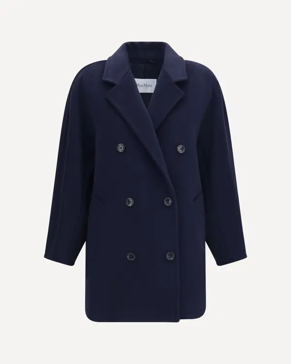 Max Mara Rebus Double-breasted Jacket - Blue