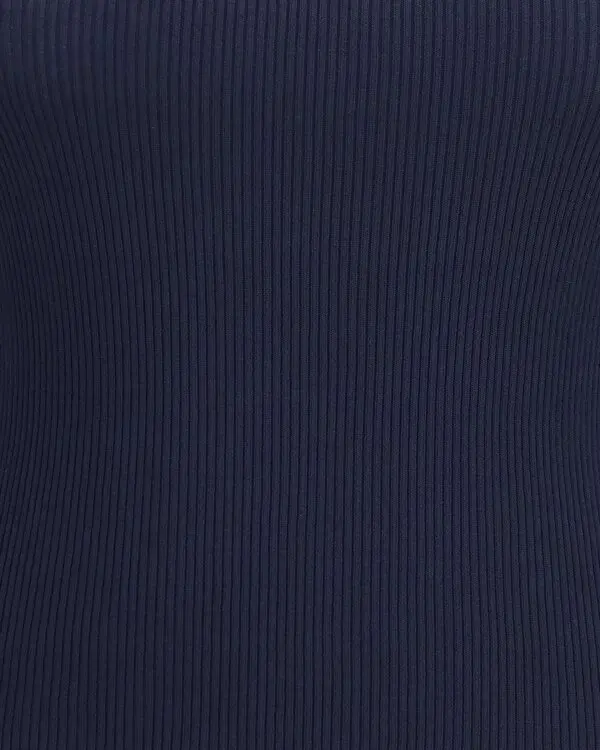 Max Mara Ribbed Jersey Tank Top - Blue