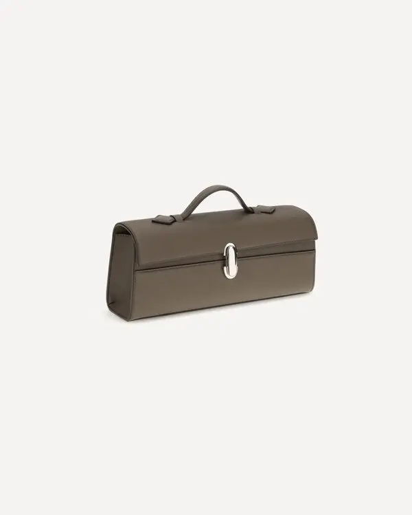 Savette Slim Symmetry Clutch - Brown