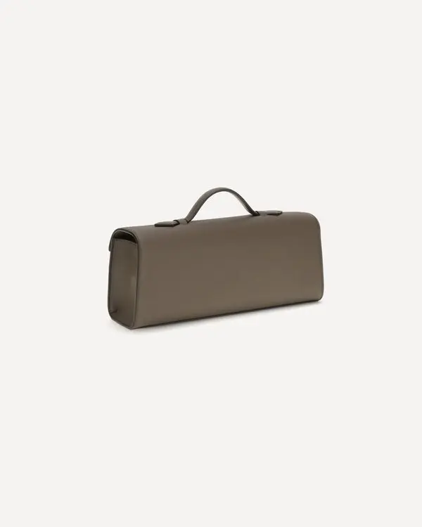 Savette Slim Symmetry Clutch - Brown
