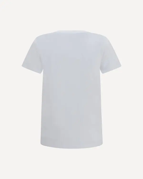 Max Mara Papaia T-shirt With Monogram Pattern - White