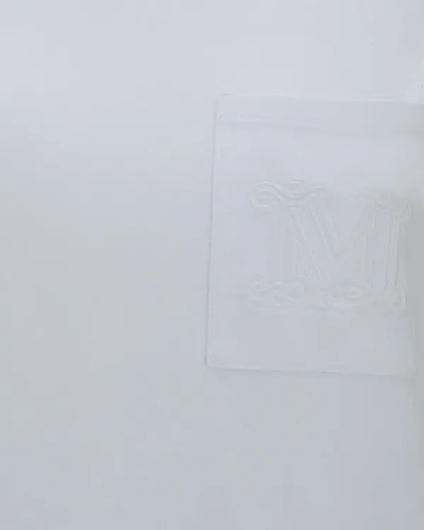 Max Mara Papaia T-shirt With Monogram Pattern - White