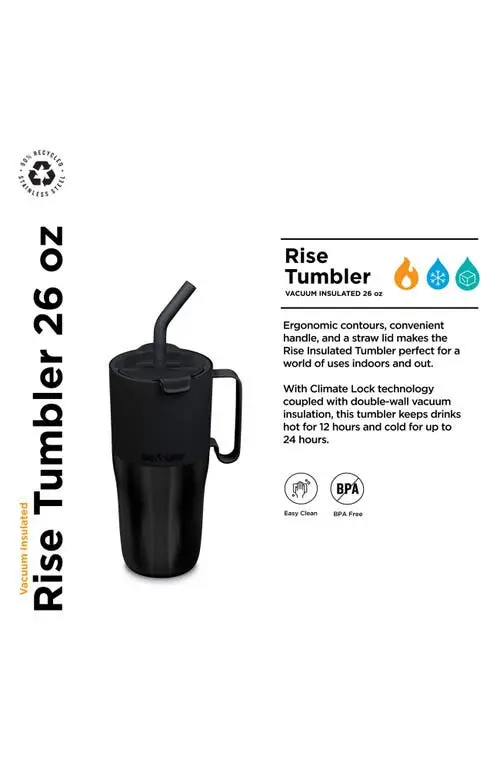 KLEAN KANTEEN 26oz Rise Insulated Tumbler With Straw Lid
