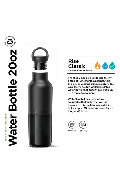 KLEAN KANTEEN 20oz Rise Classic Insulated Water Bottle With Arch Loop Cap