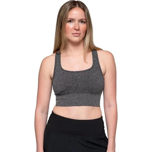 K-Swiss Set Point Performance Longline Herringbone Bra