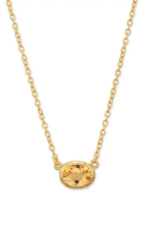 ELOISE JEWELRY Handmade Quartz Necklace - Citrine