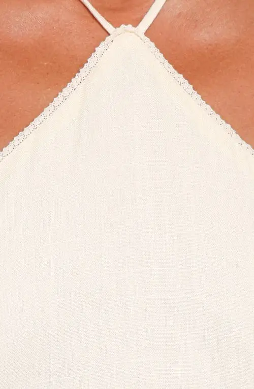 PETAL & PUP Mirielle Halter Midi Dress