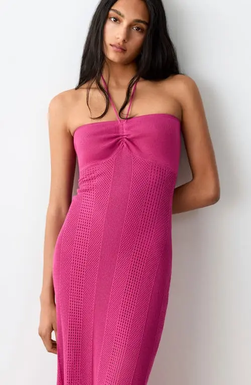 Mango Knit Halter Neck Dress