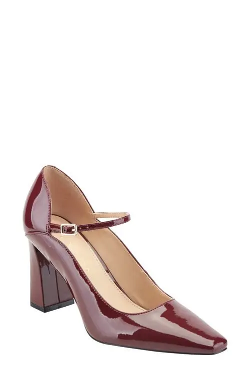 Marc Fisher Genevie Mary Jane Pump - Dark Red
