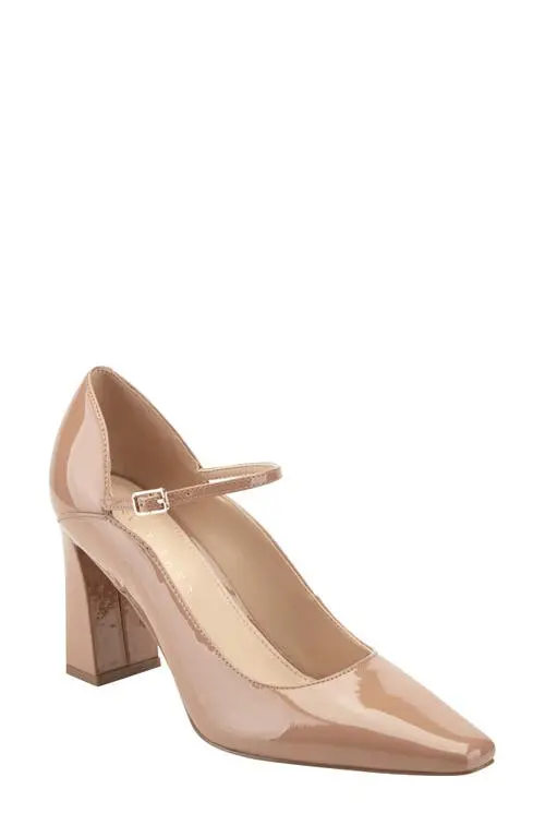 Marc Fisher Genevie Mary Jane Pump - Medium Brown