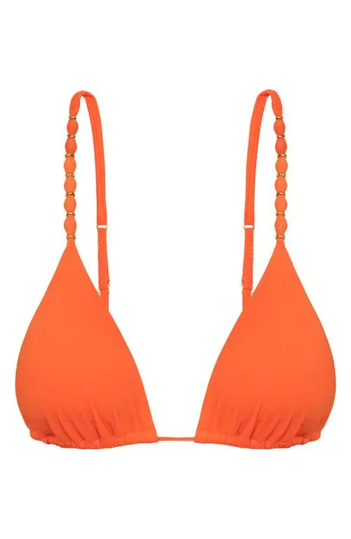 VIX PAULA HERMANNY Beads Triangle Bikini Top