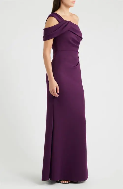 Eliza J One-shoulder Gown