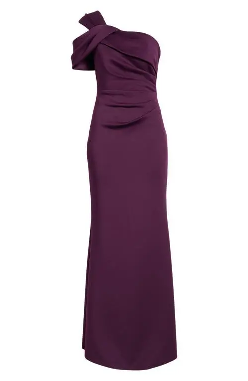 Eliza J One-shoulder Gown