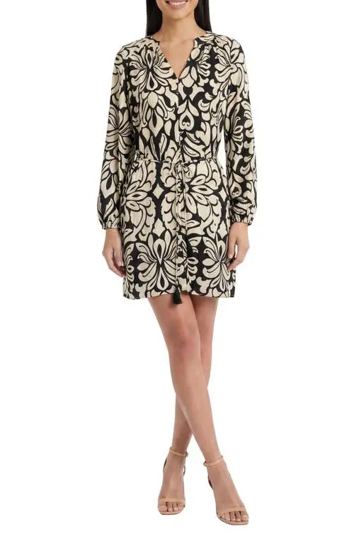 THE GOOD JOURNEY Long Sleeve Button Front Minidress