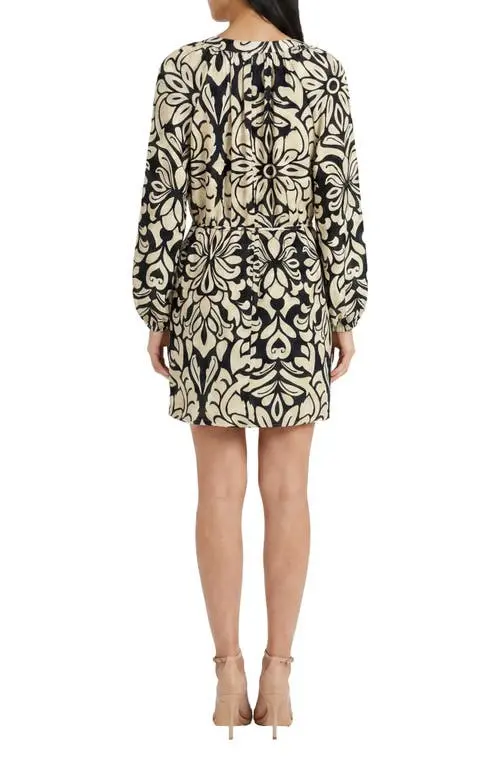 THE GOOD JOURNEY Long Sleeve Button Front Minidress