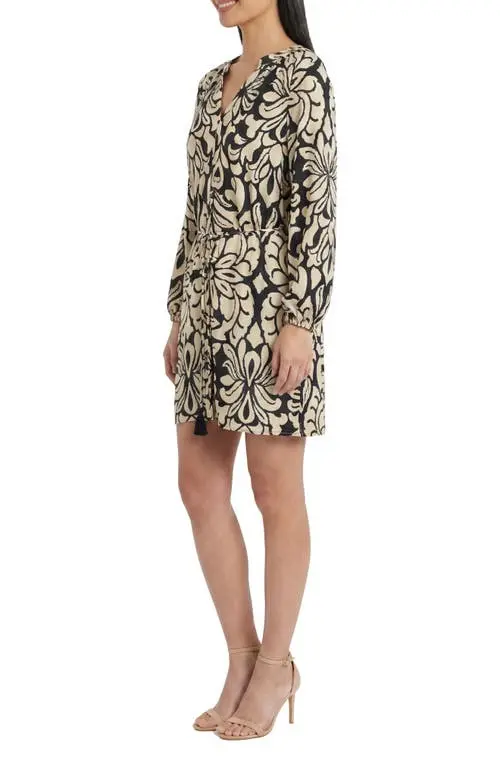 THE GOOD JOURNEY Long Sleeve Button Front Minidress